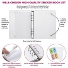 100 Sheets Reusable Sticker Book Collecting Book Pockets Collecting ...