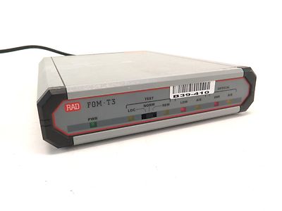 RAD FOM-T3/ST85/115 High Speed Dual Uplink Fiber Optic Modem 2820000000 ...