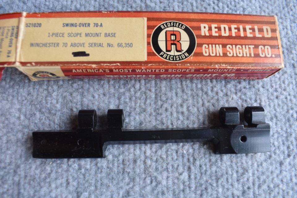 Vintage NOS Redfield 521020 Swing Over 70 A 1 PC. Scope Mount Base for ...