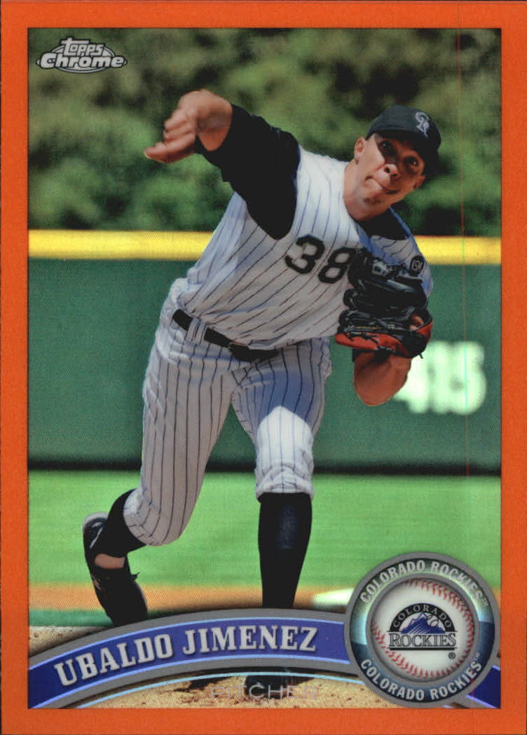 2011 Topps Chrome Orange Refractors #97 Ubaldo Jimenez Card | eBay