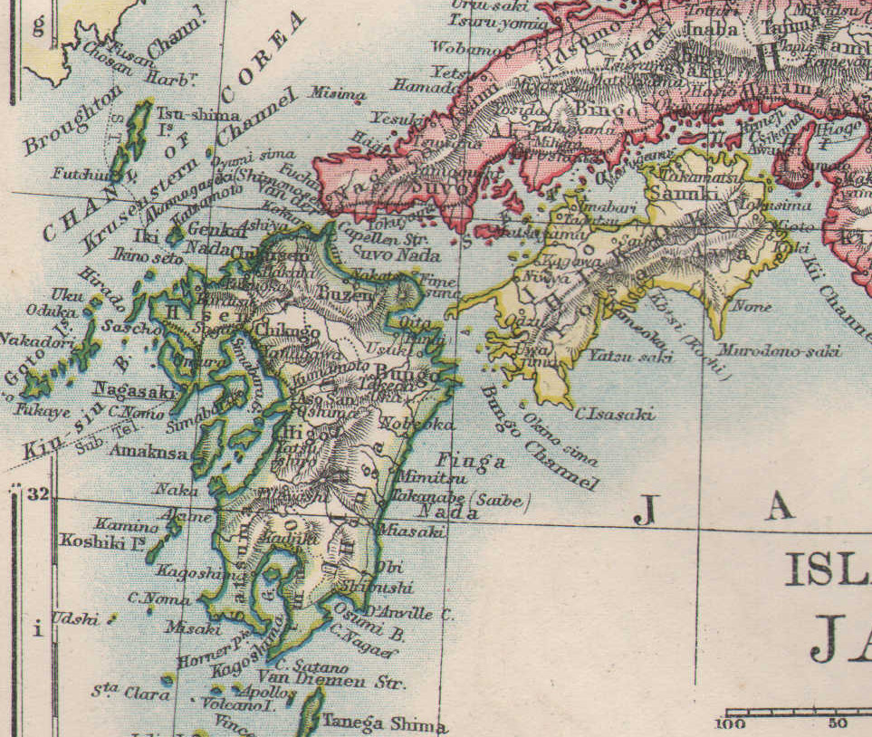 1902 VICTORIAN MAP ~ JAPAN FORMOSA YEZO HONDO COREA KOREA | eBay