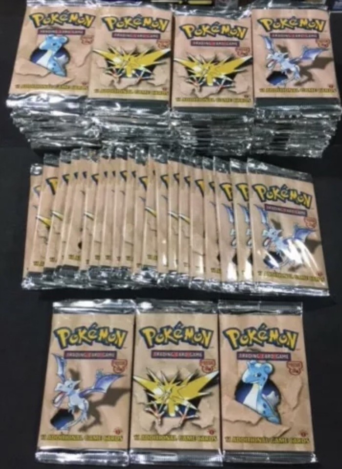 18 Factory Sealed Booster Packs TCG Lot- Half Booster Box + PSA Graded ...
