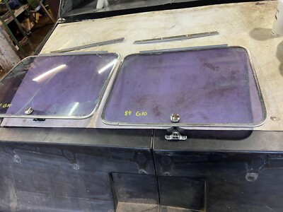 1975-1995 chevy gmc G10 G20 G30 LH & RH barn doors pop out windows OEM ...