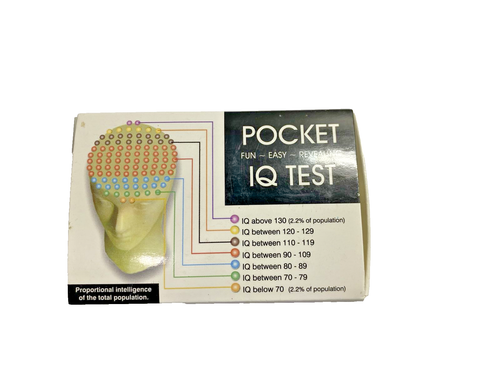 POCKET IQ TEST Family Fun Puzzle Cards Questions & Answers Kit Small ...