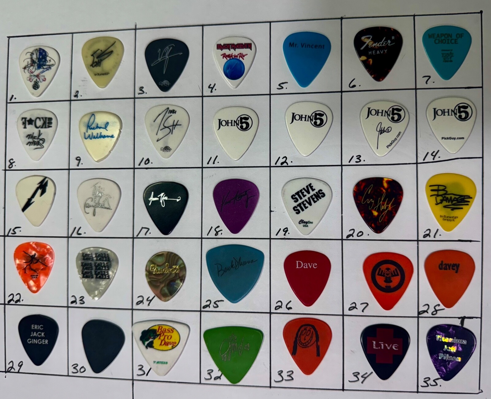 Guns N Roses Slash Guitar Pick #30 | eBay