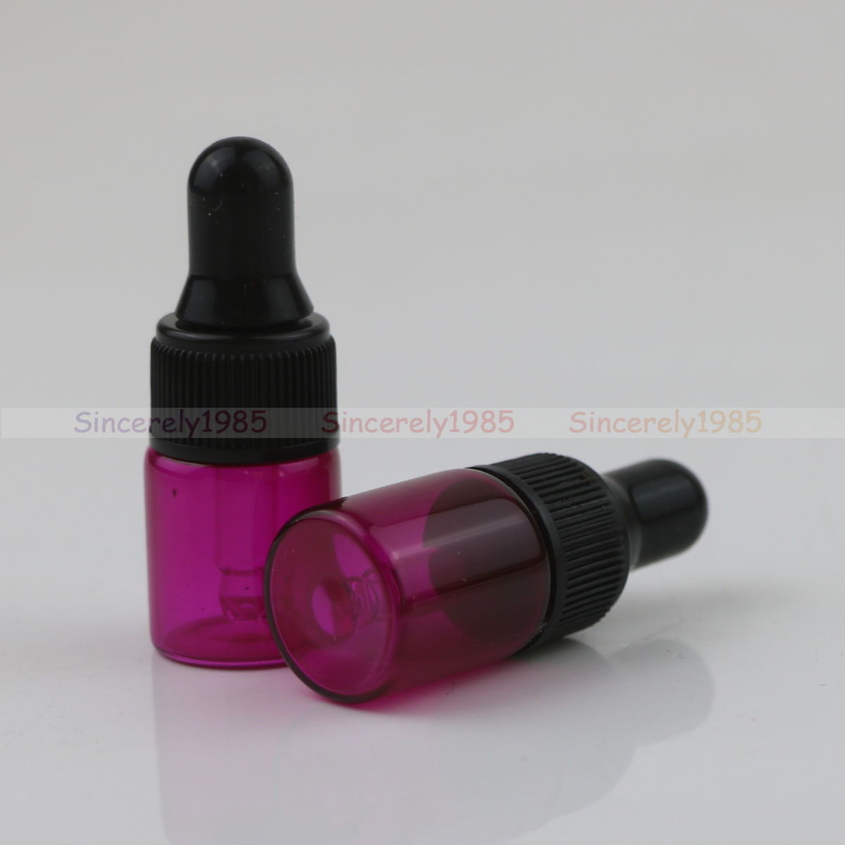 10x 2ml Glass Pipette Bottles Ear Eye Dropper Drop Dripper Reagent ...