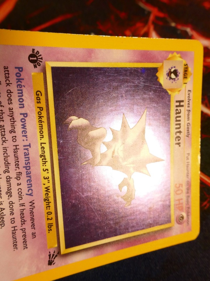 MP (1st edition) Pokemon HAUNTER Card Set 6/62 Holo Rare WOTC Played#1 ...
