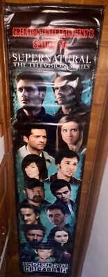 Supernatural VINYL BANNER-Creation Entertainment-SIGNED BY 12 ACTORS ...