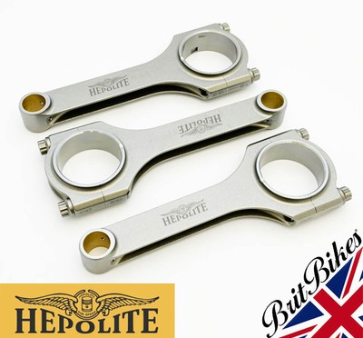 HEPOLITE BSA A75 TRIUMPH T150 T160 FORGED STEEL CON ROD SET 70-9740, 70 ...