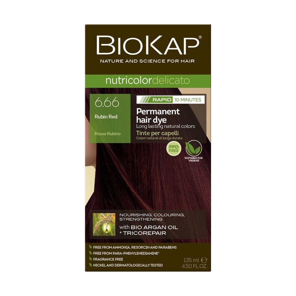 BIOKAP NUTRICOLOUR RAPID NATURAL PERMANENT HAIR DYES // ALL COLOURS ...