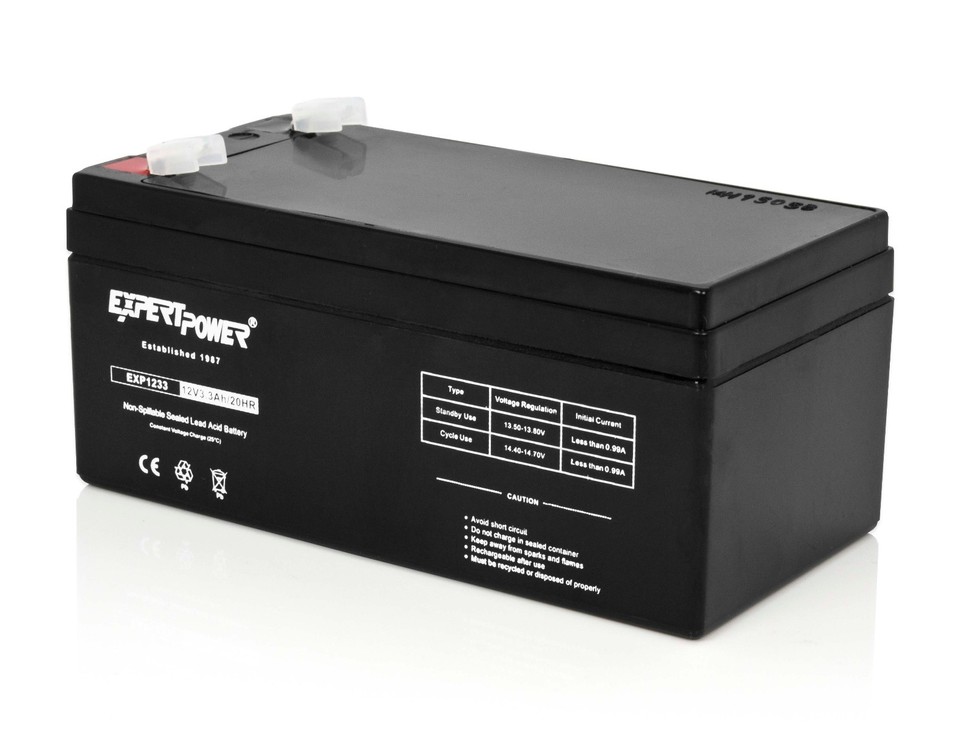 Expert Power 12V 3.3Ah Replacement Battery for APC Back UPS ES 350 ...