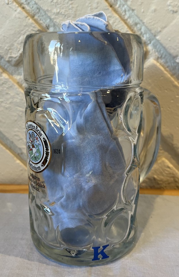 RARE-St. Georgen Brau- Buttenheim. 1L Beer Stein. German Keller Bier ...