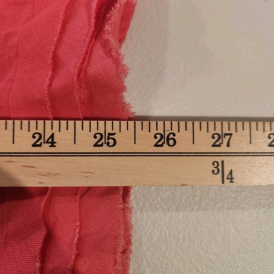 Grace Elements Coral Pink 100% Linen Ruffle Cap Sleeve Blouse Size 14 ...