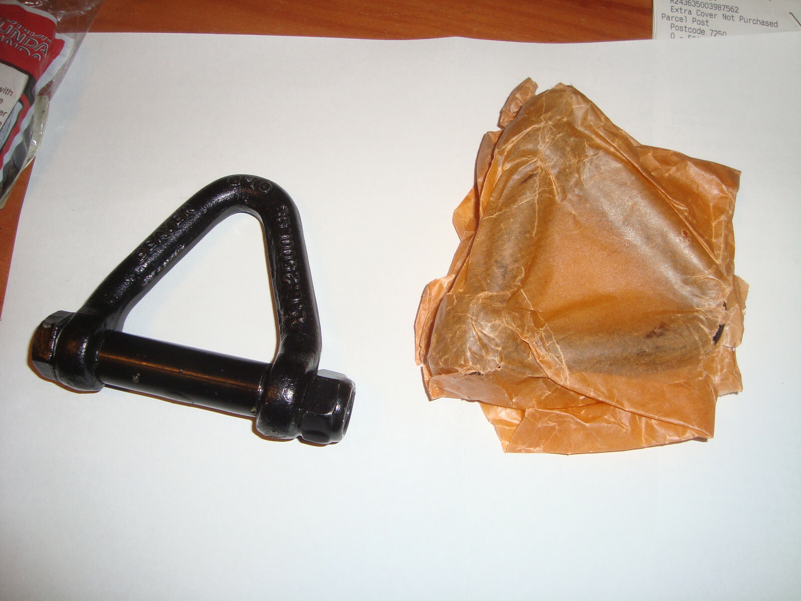 BEAVER 2500KG load,SET OF 2,TRIANGLE SHACKLE for strap Width 50mm / 2 ...