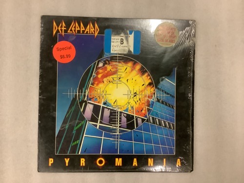 DEF LEPPARD Pyromania VG+ Vinyl In Shrink With HYPE STICKER EXCELLENT ...