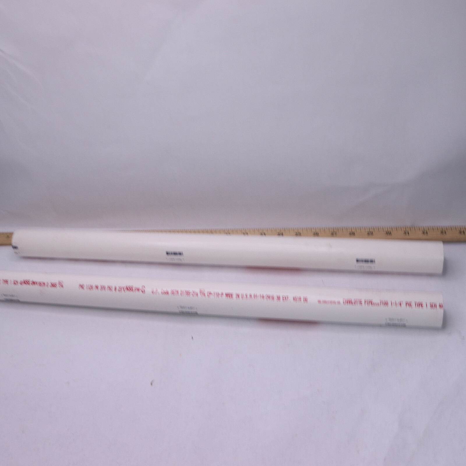 (2-Pk) PVC Solid Pipe SCH 40 1.25" x 2' White 987414 | eBay