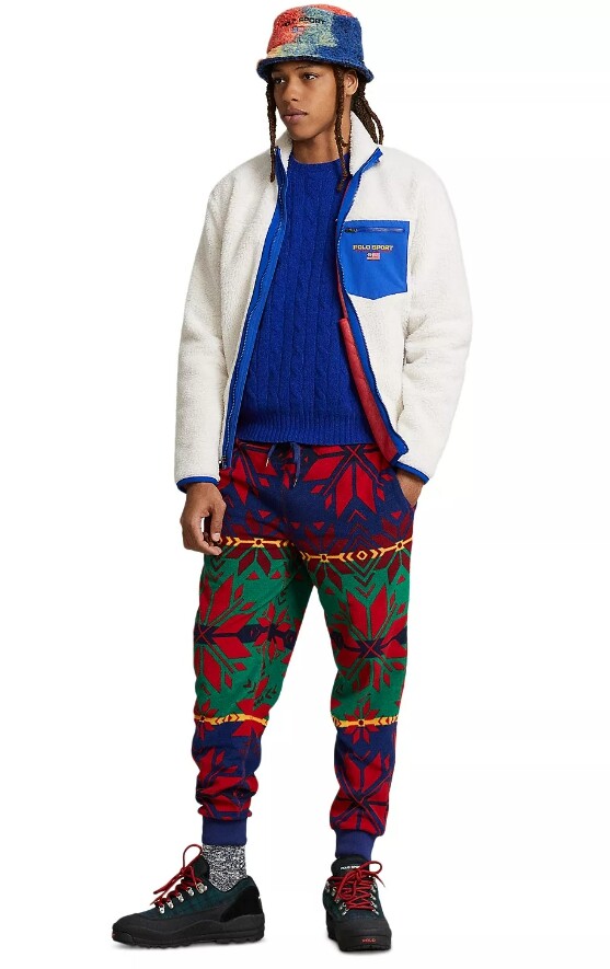 Polo Ralph Lauren Southwestern Aztec Indian Tribe Fleece Jogger Pants ...