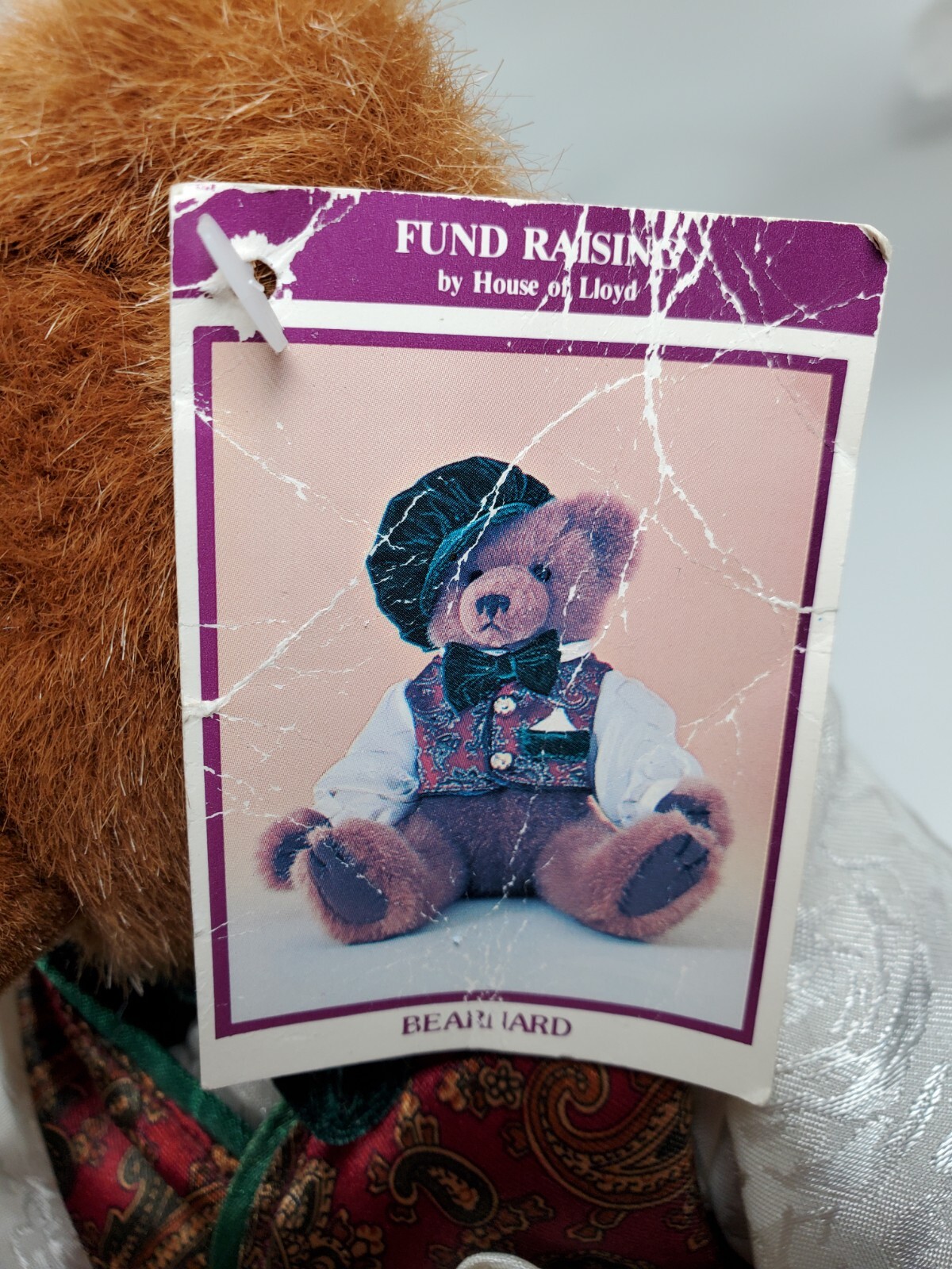 Vintage Bearnard House Of Lloyd Bear Plush Teddy Bear Renaissance ...
