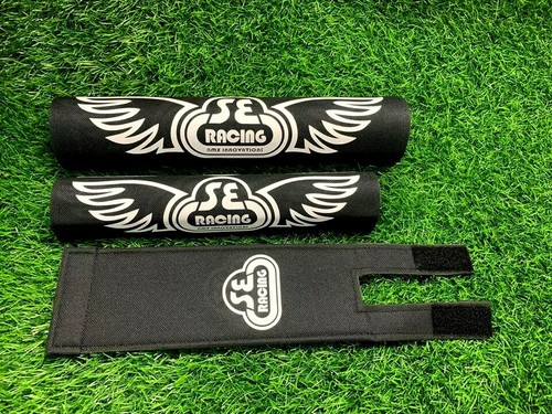 PK RIPPER Pad Set frame handlebars bar Stem bmx 20" Re Made Black white ...