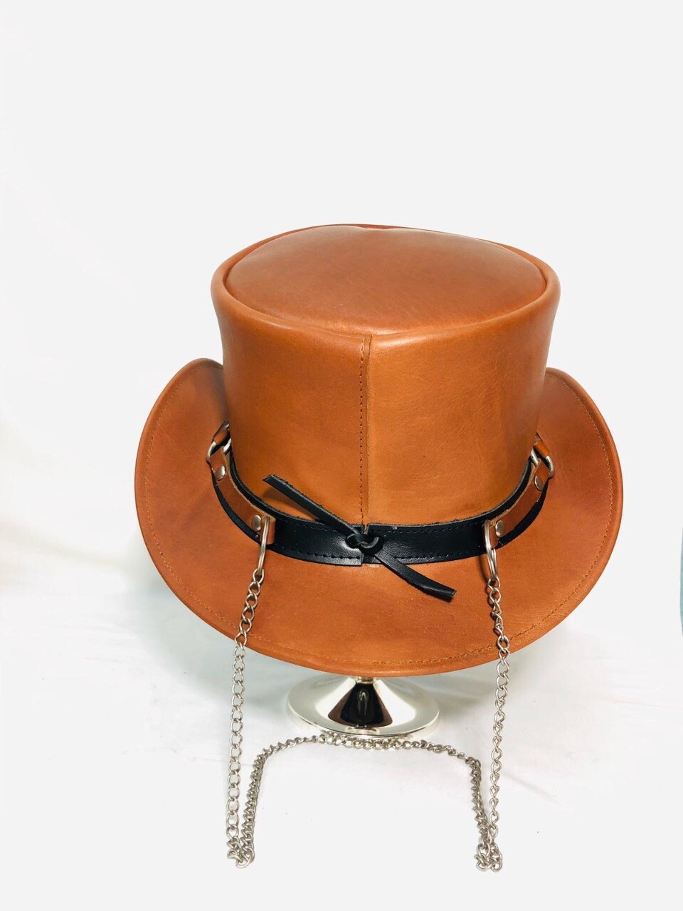 Leather ring style steampunk Deadman top hat,El Dorado classic ring ...
