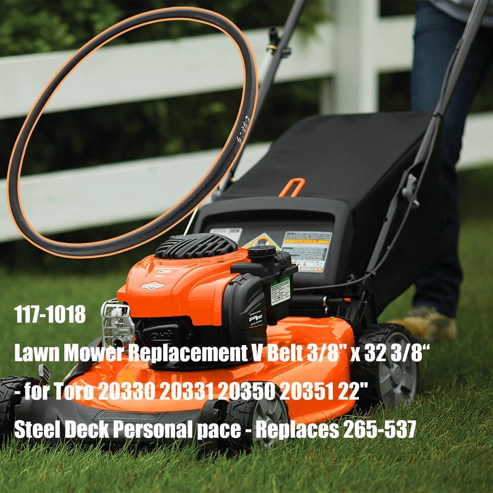 New Drive V-Belt 117-1018 Replacement for Toro Recycler 20330 20331 ...