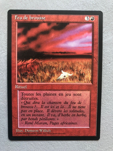 Mtg Carte Magic Fbb Flashfires Feu de brousse French NM | eBay