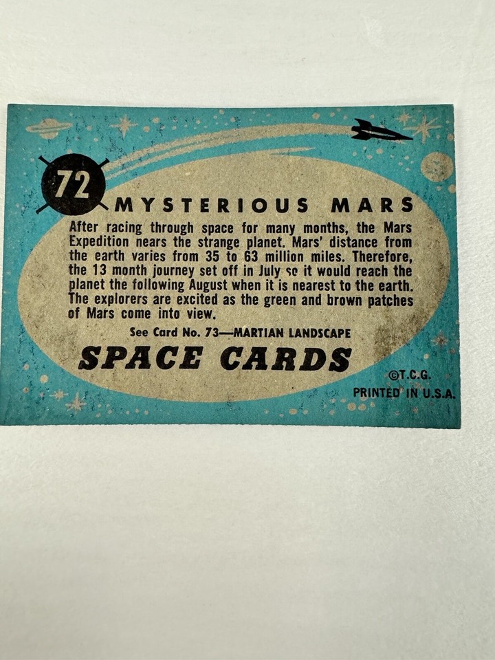 1957 Topps Space Cards Complete Set EX.-NM. Very Gradable Cards | eBay