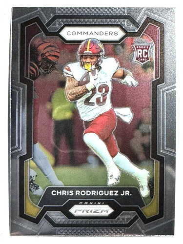 ROOKIE CARD CHRIS RODRIGUEZ JR Washington Commanders 2023 Panini Prizm ...