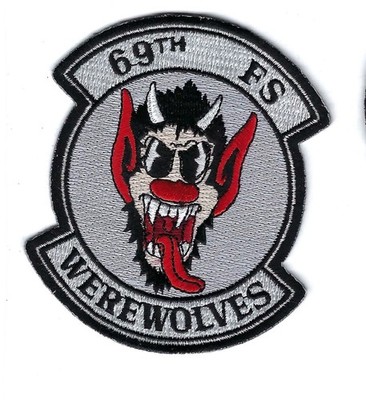 PATCH USAF 69TH FIGHTER SQUADRON FS VERS 2 MOODY AFB FS25-A | eBay