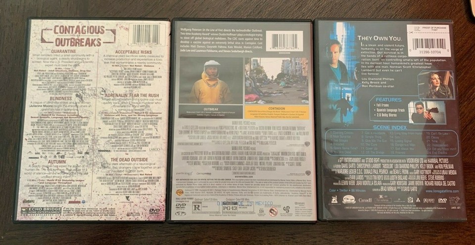 Bundle Pandemic x9 DVD Movies Outbreak Contagion Quarantine Absolon ...