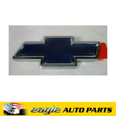 HOLDEN WH STATESMAN CHEV BOWTIE BADGE FRONT OR REAR BLUE / CHROME ...