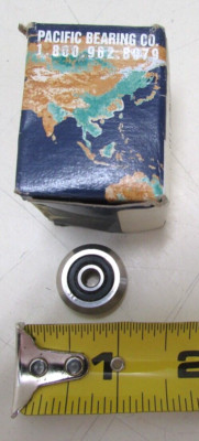 NEW PBC LINEAR V-Guide Wheel Bearing: For Size 1 V-Guide Rail, 303 SS ...