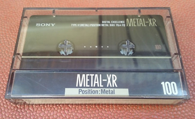 SONY METAL-XR 100 Vintage 1990 Audio Cassette Tape* IEC IV Made in ...