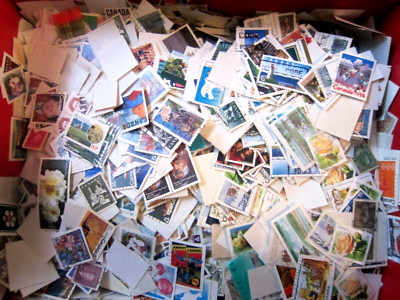 1/4 Pound Around 1400 Canada stamps all years off paper. please read ...