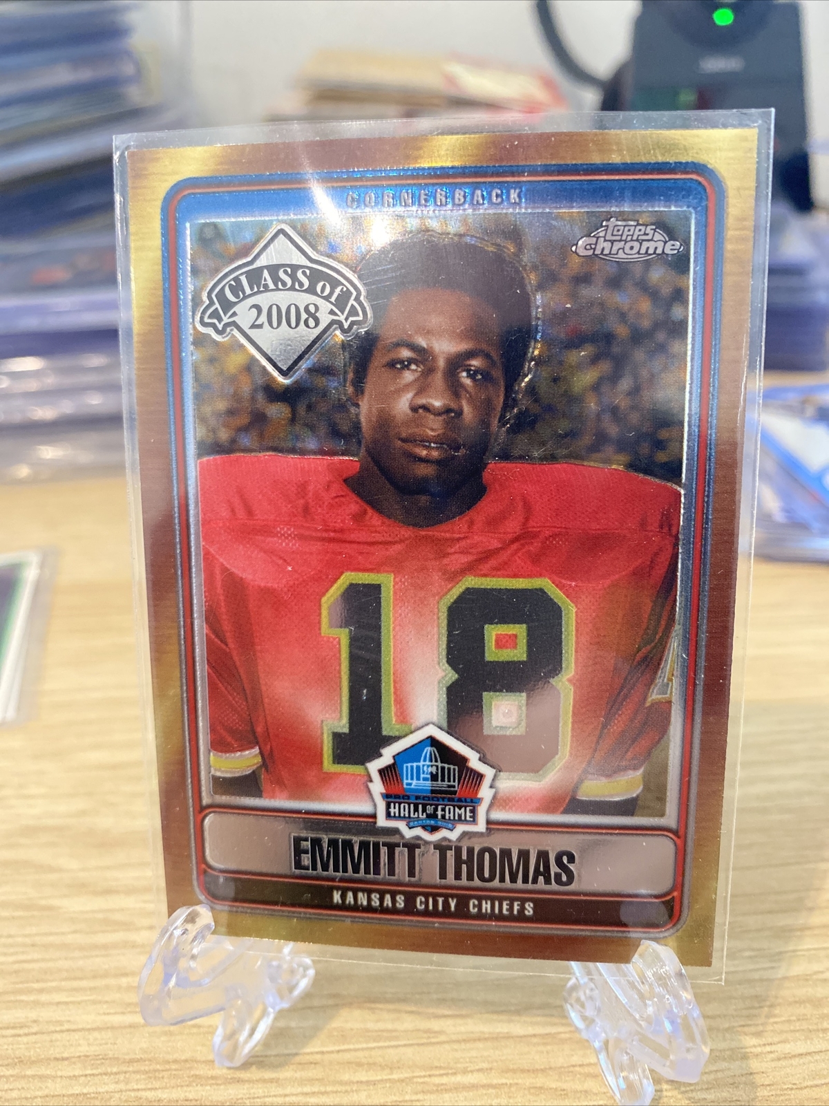 2008 Topps Chrome Emmitt Thomas Hall Of Fame HOF-ET Chiefs | eBay