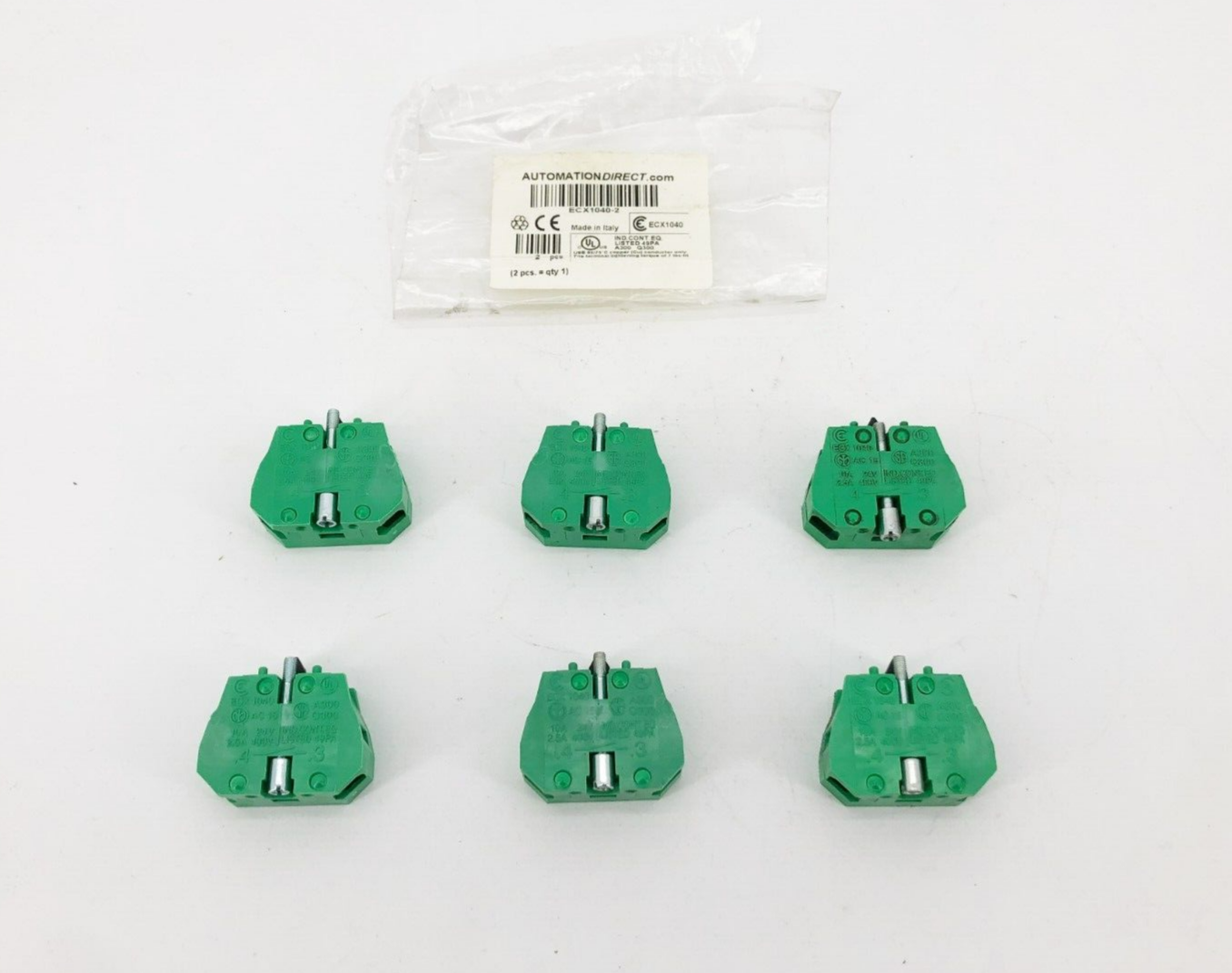 Lot of 6 New Automation Direct ECX1040-2 Contact Blocks | eBay