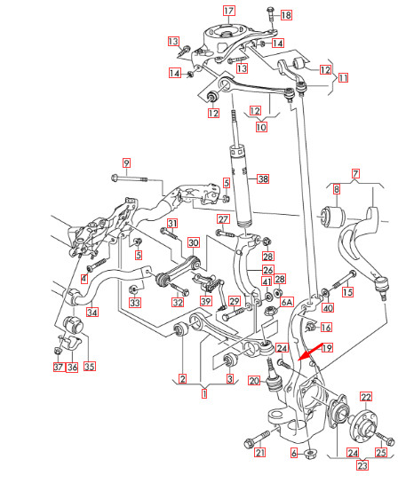 NEW AUDI A6 C7 FRONT LEFT WHEEL HUB SPINDLE 4G0407253B OEM NO DUTY TO ...