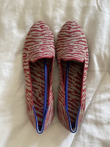 ROTHYS THE LOAFER RED ZEBRA NIB SIZE US 6.5 Women's New Flats | eBay