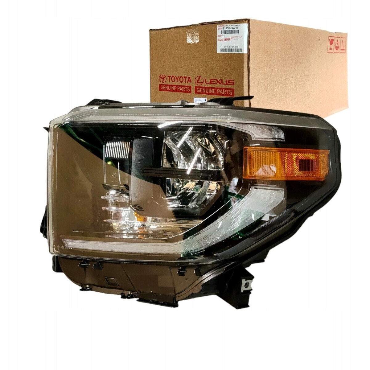 Toyota Tundra Headlight LED Black Trim 81150-0c211 Headlamp OEM 2018 ...