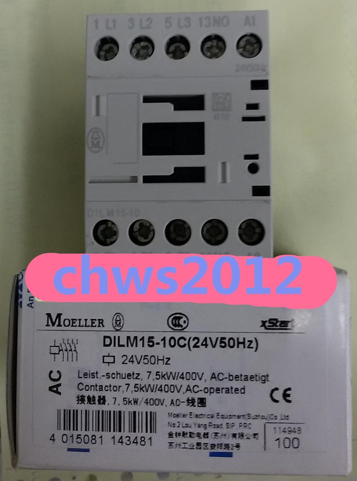 1 PCS NEW EATON MOELLER DILM15-10C (24V 50Hz) contactor | eBay