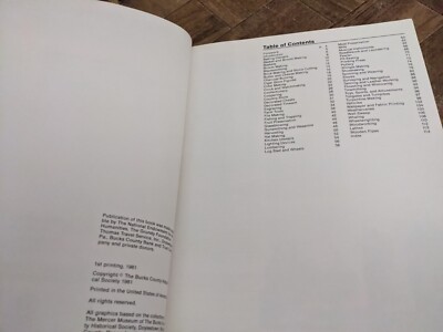 TOOLS & TRADES OF AMERICA'S PAST Marilyn Arbor 1981 Mercer Museum ...