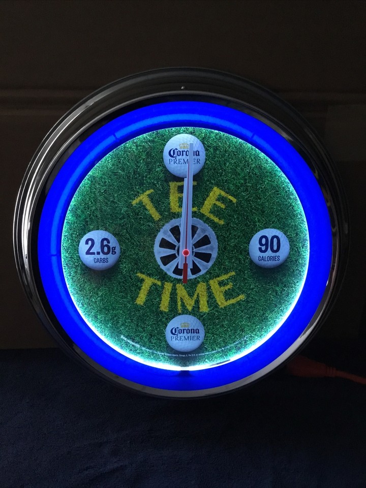 Corona Premier Beer “Tee Time” Golf Clock Neon Light 16” Brand New 🔥🍺 ...