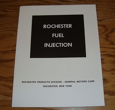 1957 1958 1959 1960 1961 1962 Chevrolet Corvette Rochester Fuel ...