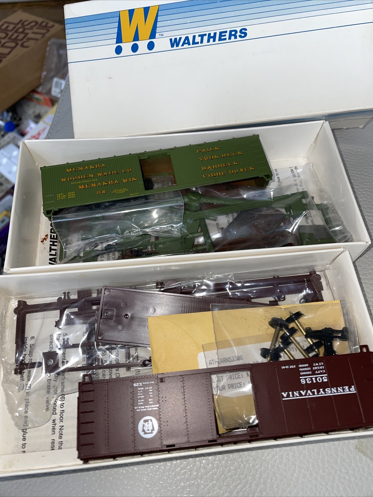 2Walthers Ltd Edition Pennsylvania 40' Steel X-29 Boxcar HO & box car ...