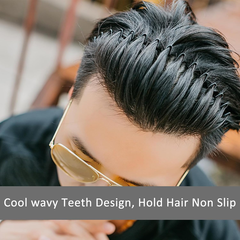 3 Pack Metal Hair Band for Men Headband Women Hair Bands Men Unisex ...