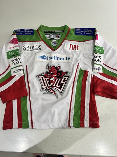 Cardiff Devils Retro Shirt - YS/YM | eBay UK