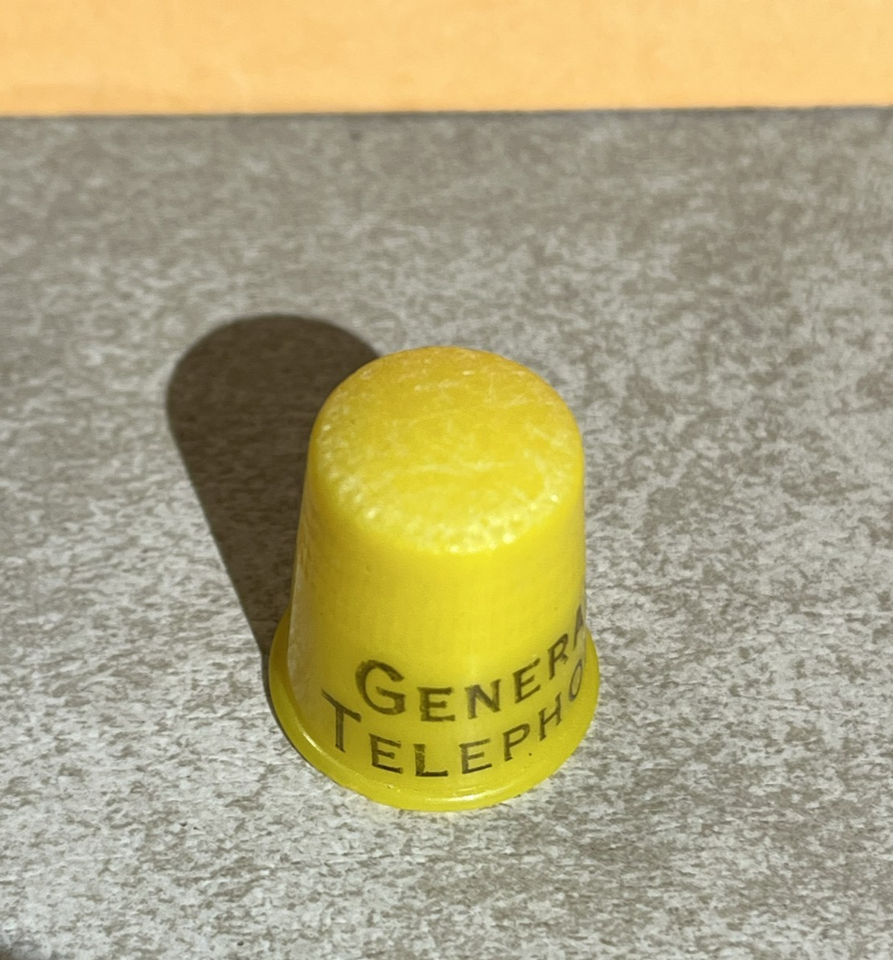 General Telephone System Plastic Sewing Thimble | eBay