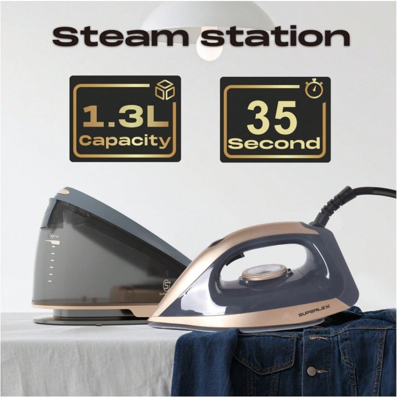 Original 2600W Steam Generator Station Iron Anti-Scale Grey-Gold_ BEST ...