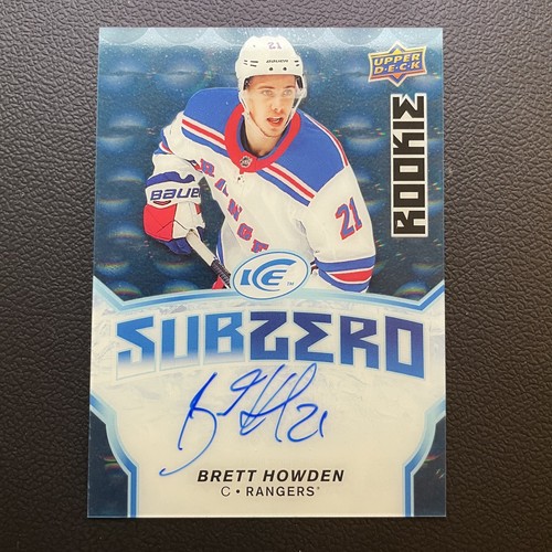 2018-19 UD - Ice - Sub Zero Rookie Brett Howden SZ-24 Blue Auto | eBay