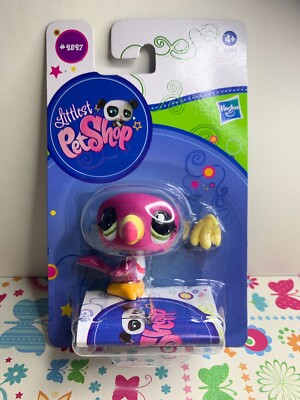 Littlest Pet Shop #2527 LPS Euro NIB Purple Pink Toucan Green Eyes | eBay